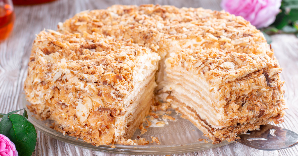 Napoleon Cake (1 Hr, 10 Mins + Overnight Chill) Recipe