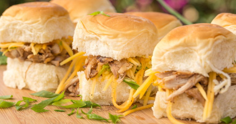 Kalua Pork Sliders with Green Onions and Carrots (35 Minutes + Slow ...